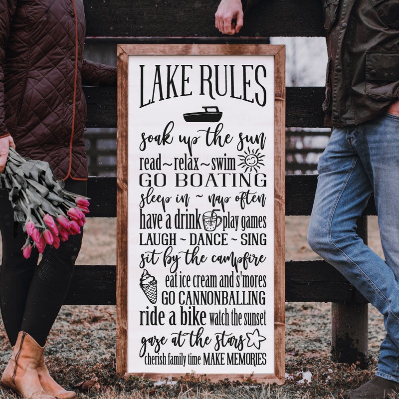 Lake Rules - Etsy