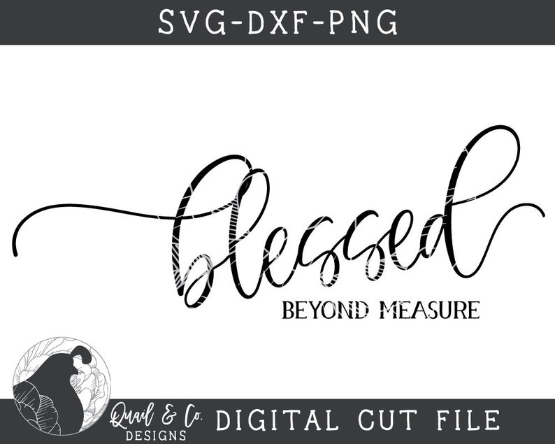 Blessed Beyond Measure Svg, Blessed Svg, Large Sign Svg, Christian Svg ...
