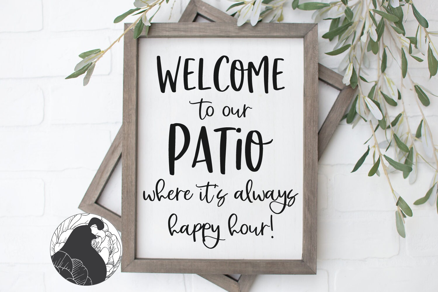 Welcome to Our Patio SVG Happy Hour SVG Patio Sign SVG - Etsy