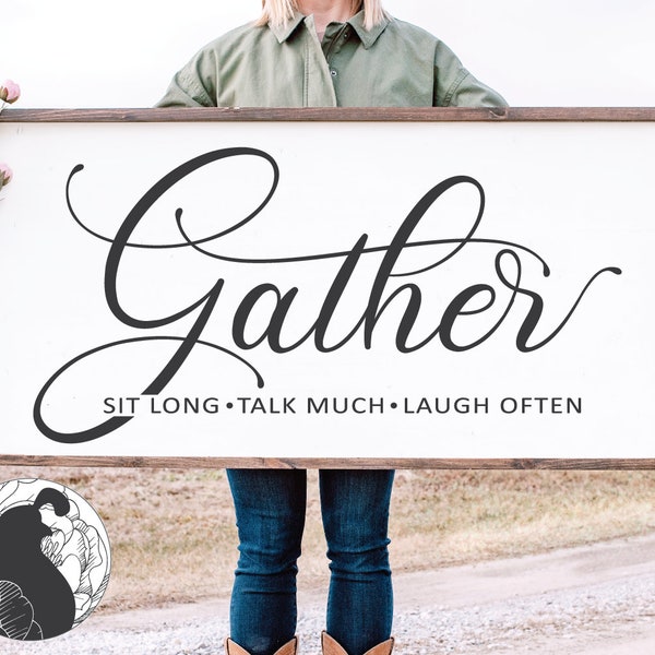 Gather Sign - Etsy
