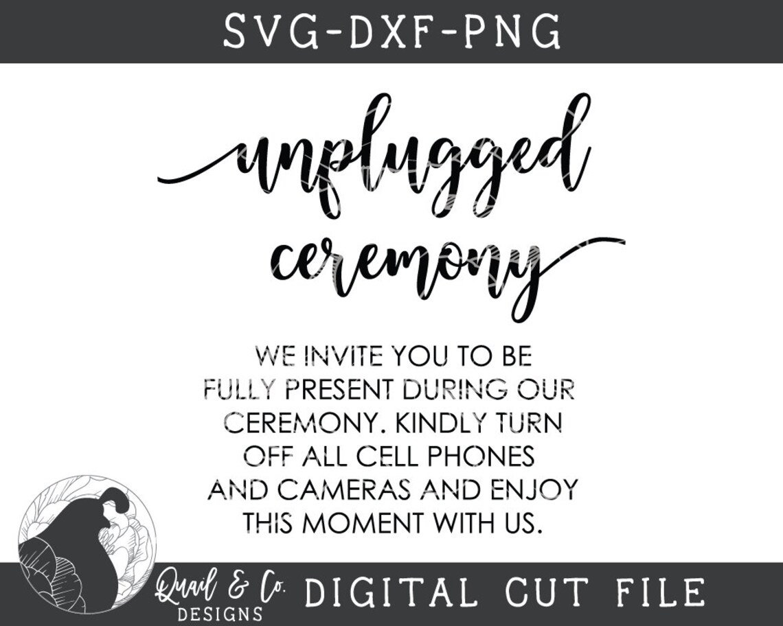 Unplugged wedding sign svg - portseed Unplugged wedding sign svg - portseed