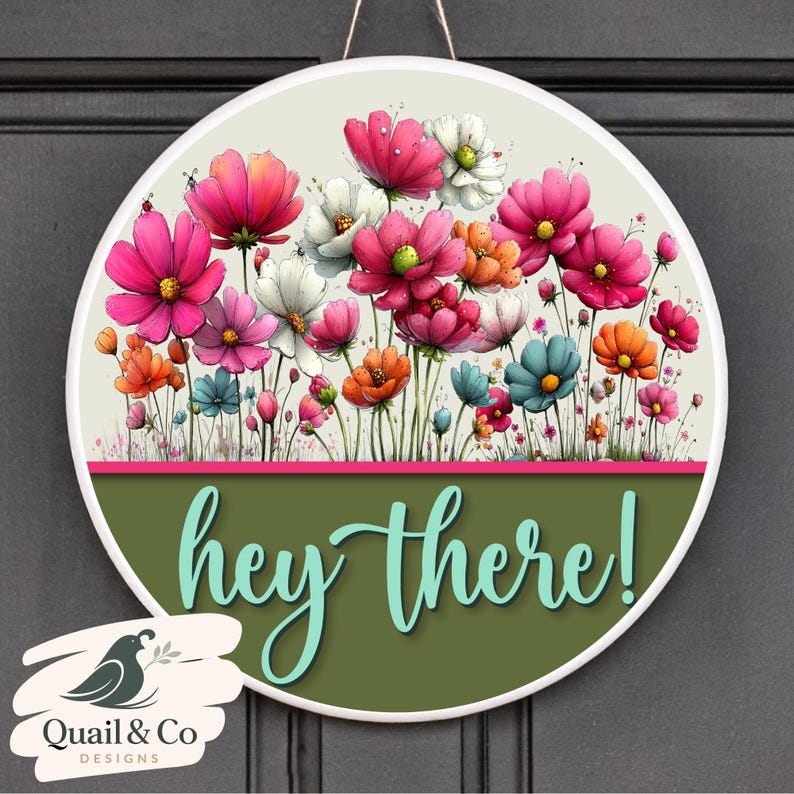 Floral Welcome Sign PNG, Rustic Farmhouse Door Hanger, Sign Sublimation ...