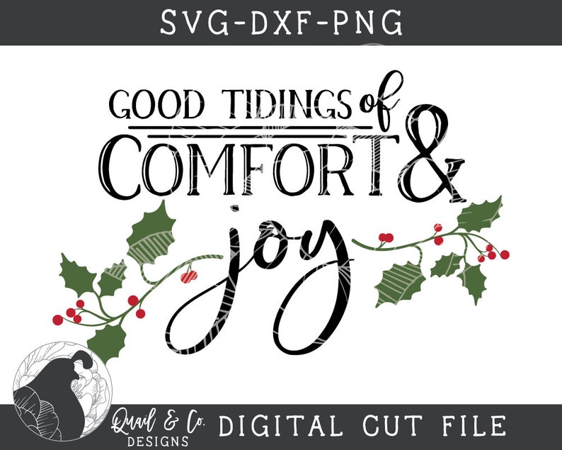 Svg Files Good Tidings Svg Comfort and Joy Svg Christmas - Etsy