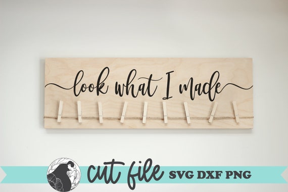 Look What I Made SVG Brag Board SVG Art Display Cut File - Etsy