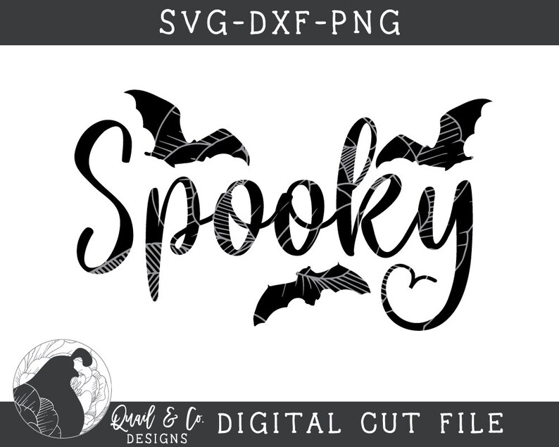 Spooky svg Halloween Sign svg Bats svg Fall Sign svg | Etsy