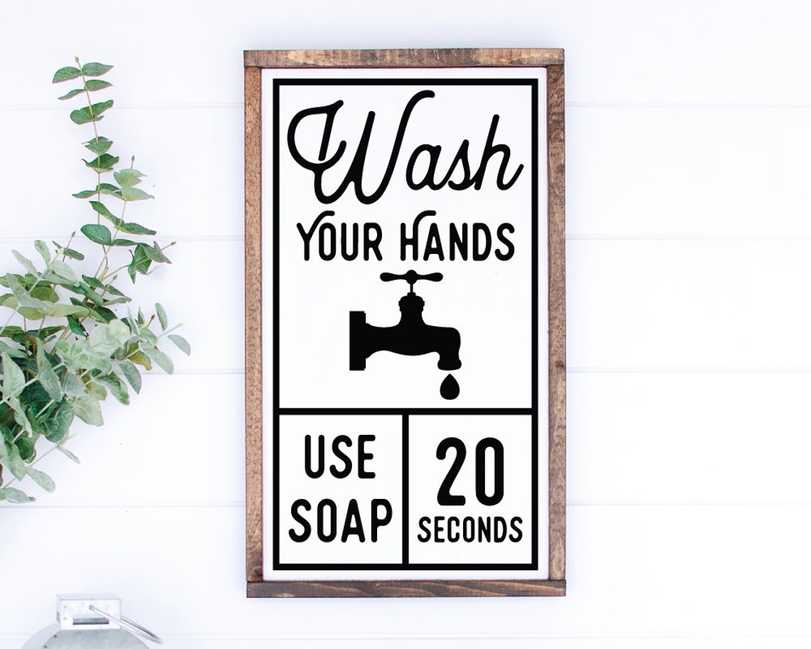 Wash Your Hands SVG Use Soap Svg Bathroom Sign Svg - Etsy