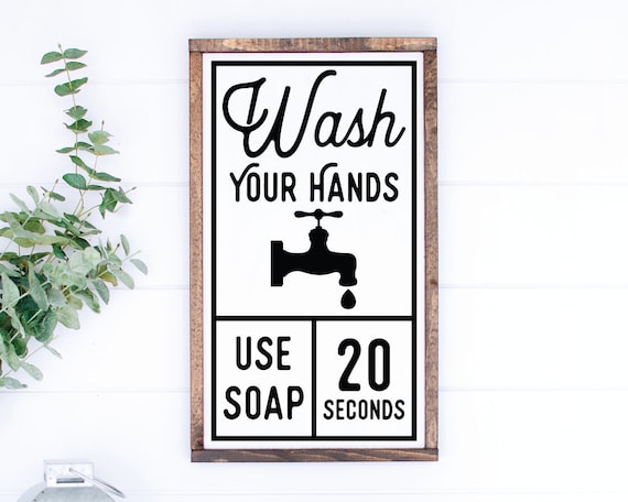 Wash Your Hands SVG Use Soap Svg Bathroom Sign Svg | Etsy Canada