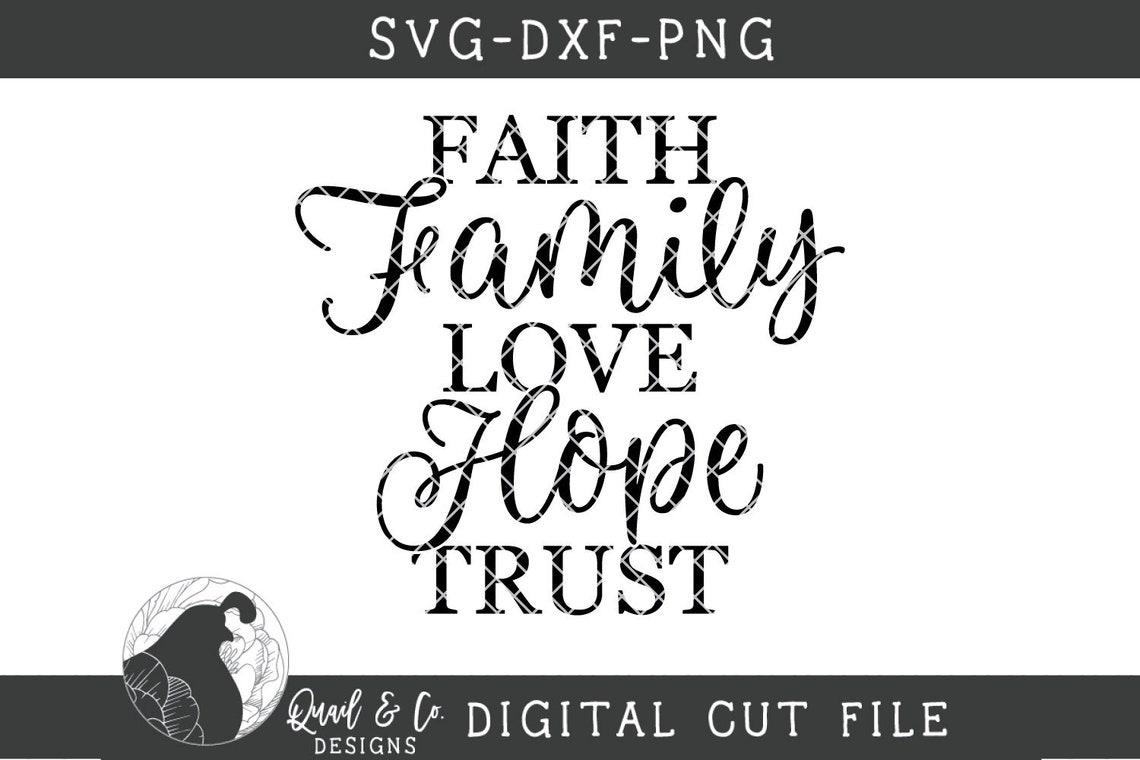 Faith Bundle Christian Quotes SVG DXF PNG Files for Cutting - Etsy