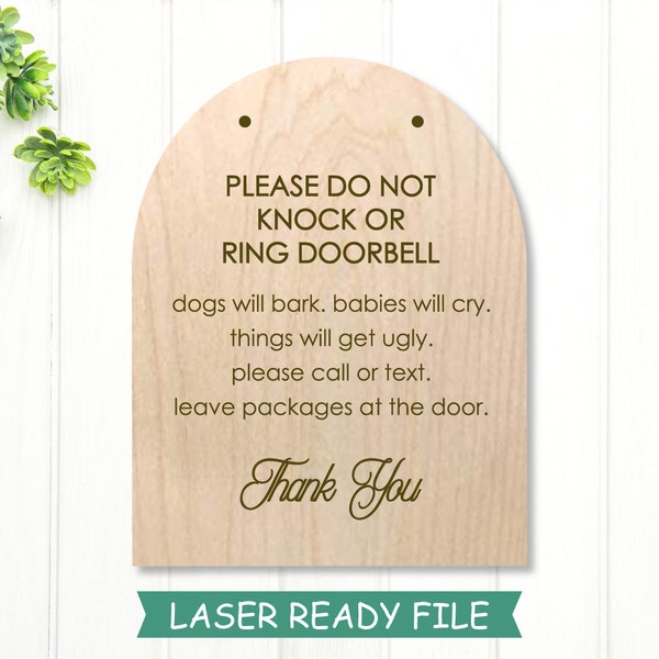 Do Not Knock Ring the Bell - Etsy