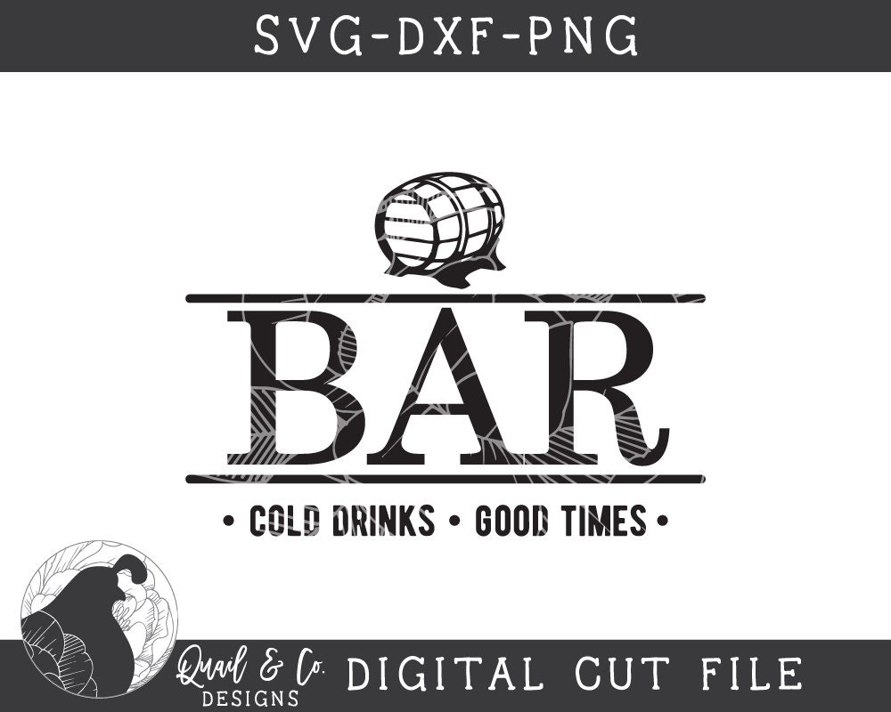 Bar SVG Family Name Cut File Round Bar Sign Svg Established - Etsy UK