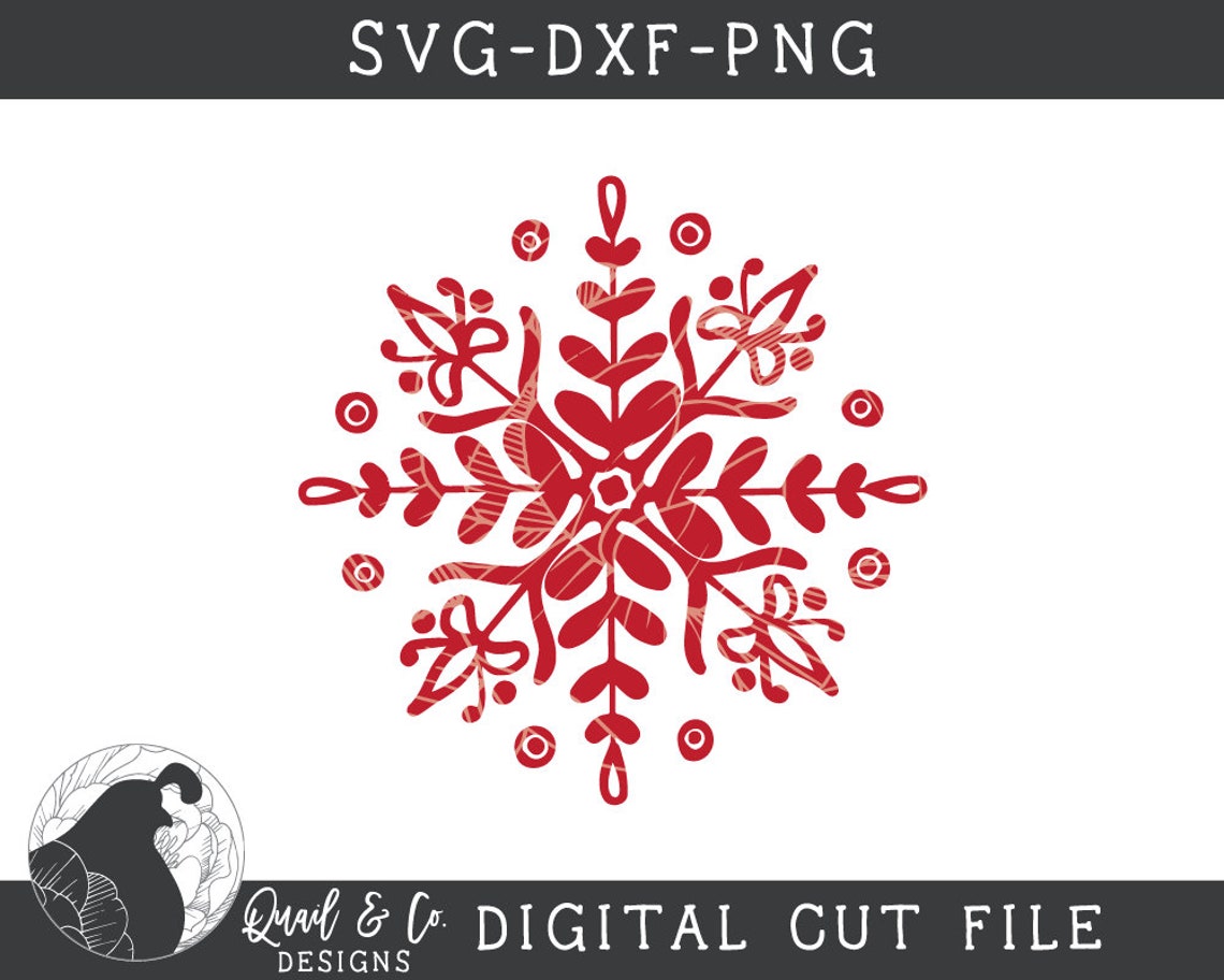 Scandinavian Snowflake SVG, Snowflake Cut File, Christmas Sign Svg ...