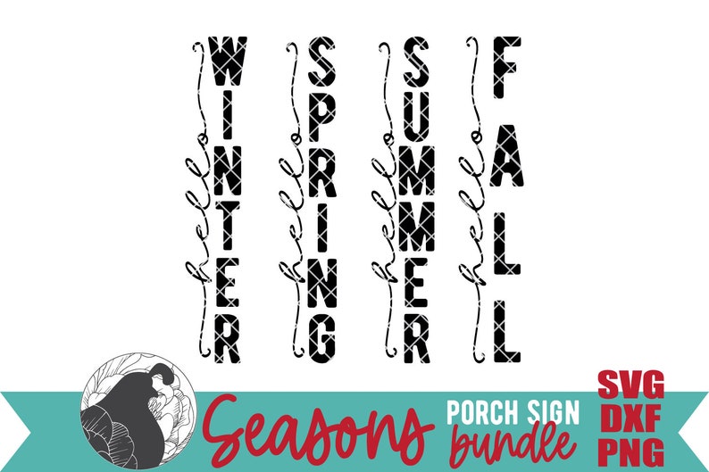 Seasons Porch Sign SVG Bundle Winter Svg Spring Svg Summer | Etsy