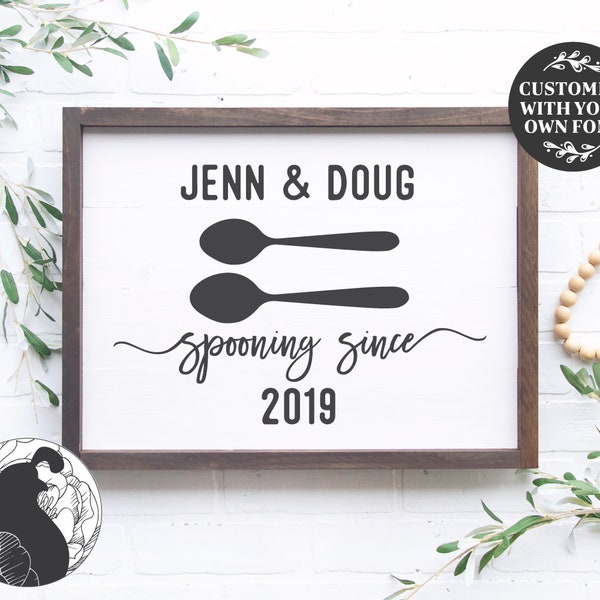 Spooning Couple - Etsy