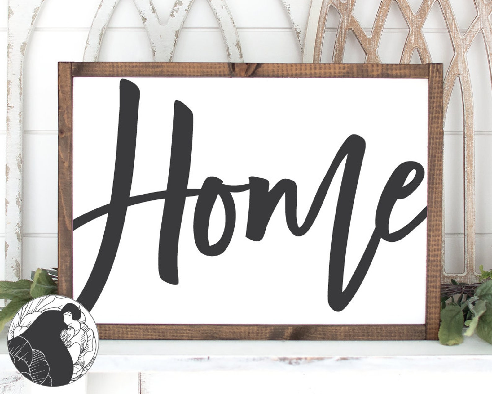 Svg Files Home Svgfarmhouse Svg Large Sign Svg Calligraphy - Etsy
