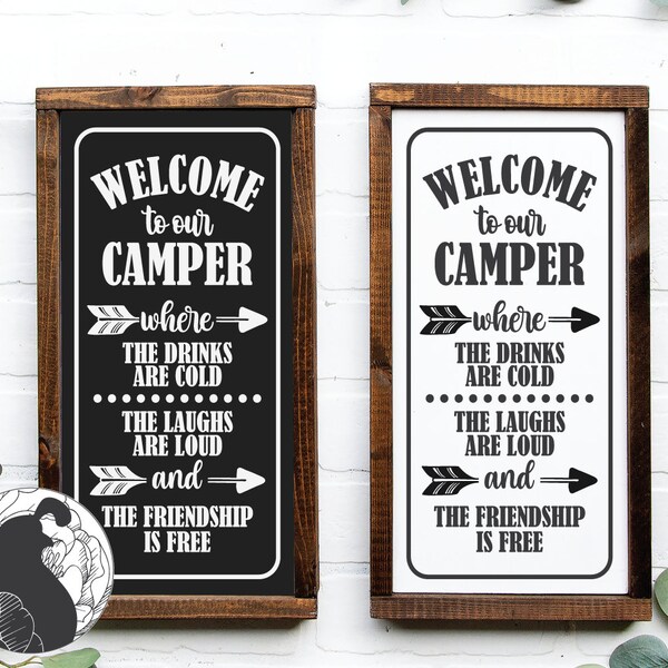 Welcome Camper Sign - Etsy
