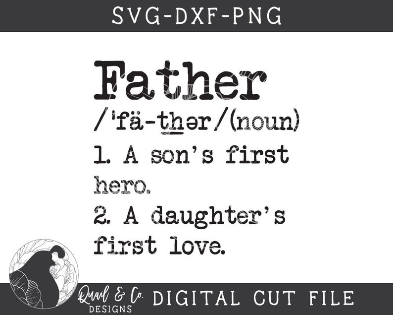 Father Definition SVG Dad Svg Father Svg Father's Day - Etsy
