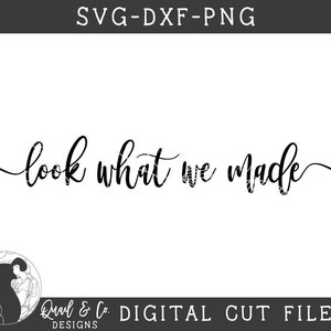 Look What We Made SVG, Art Display Cut File, Diy Art Hanger, Kids Svg ...