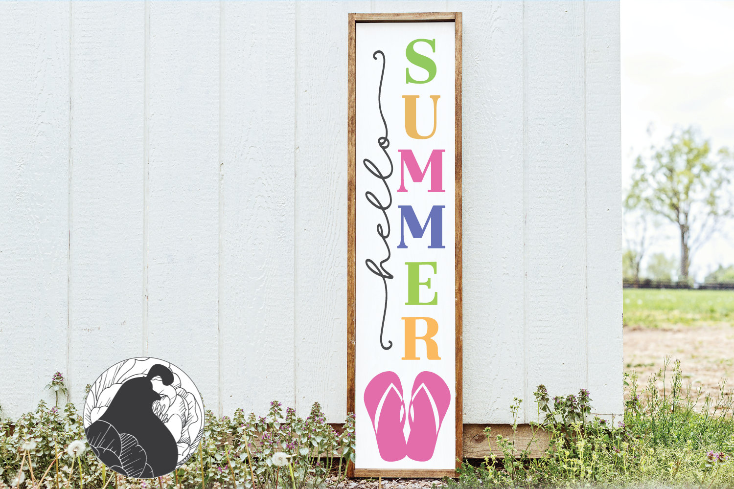 Hello Summer Porch SVG Porch Sign SVG Vertical Welcome SVG - Etsy