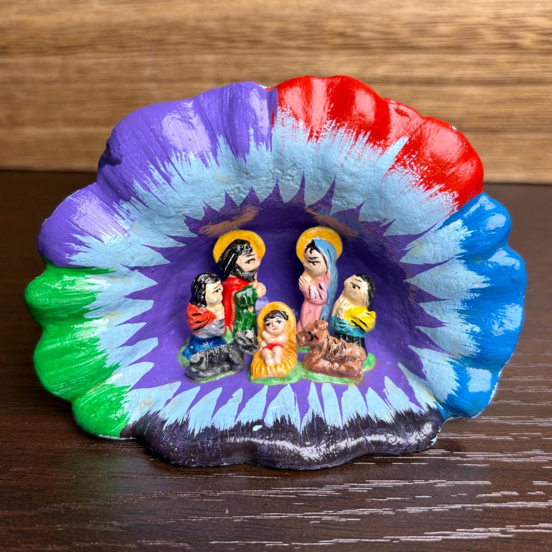 Handmade Peruvian Clay Nativity Ornament: Folk Art Christmas Crèche - Etsy