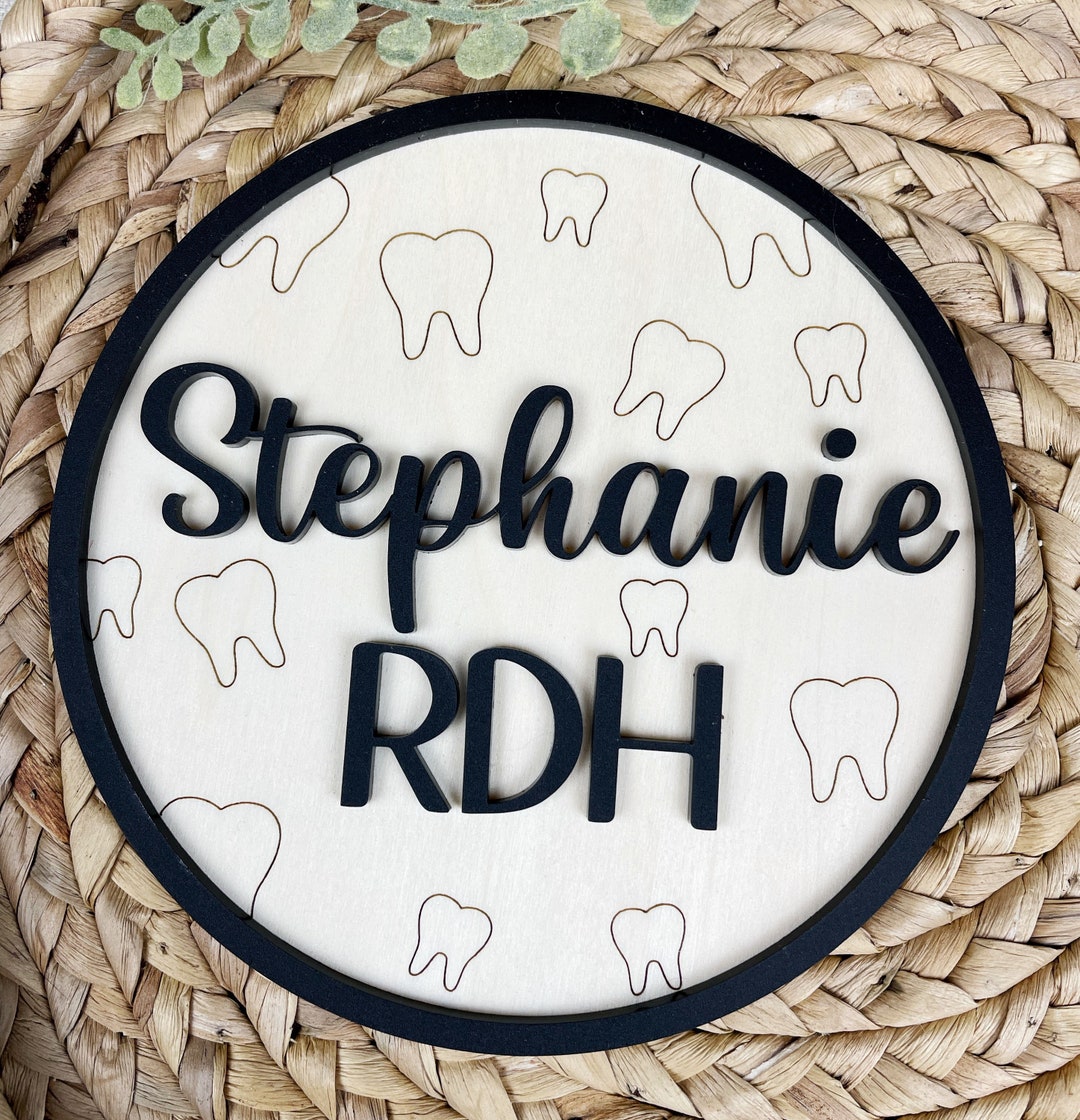 Dental Name Sign, Small 6 Dental Office Wall Hanging, Dental Office ...