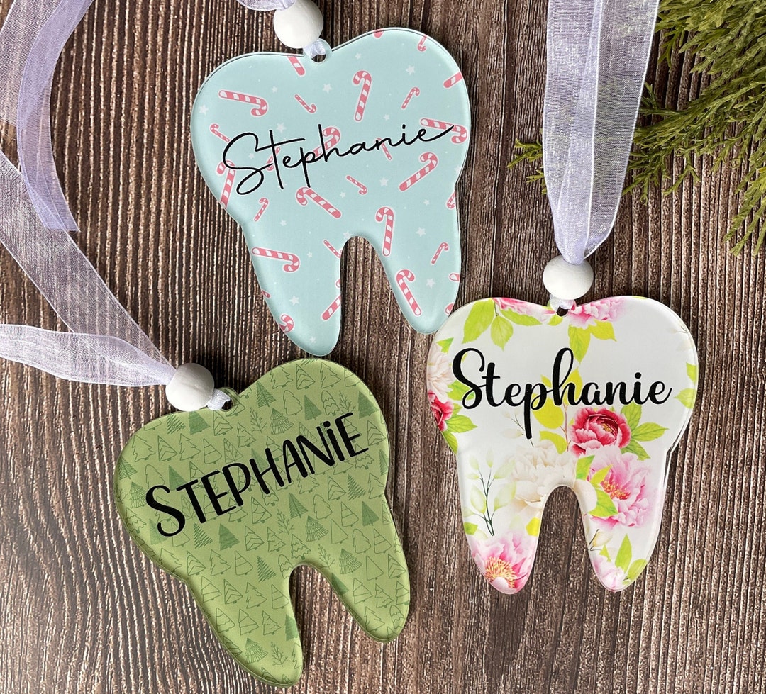 Dental Personalized Tooth Ornament, Dental Hygienist, Assistant ...
