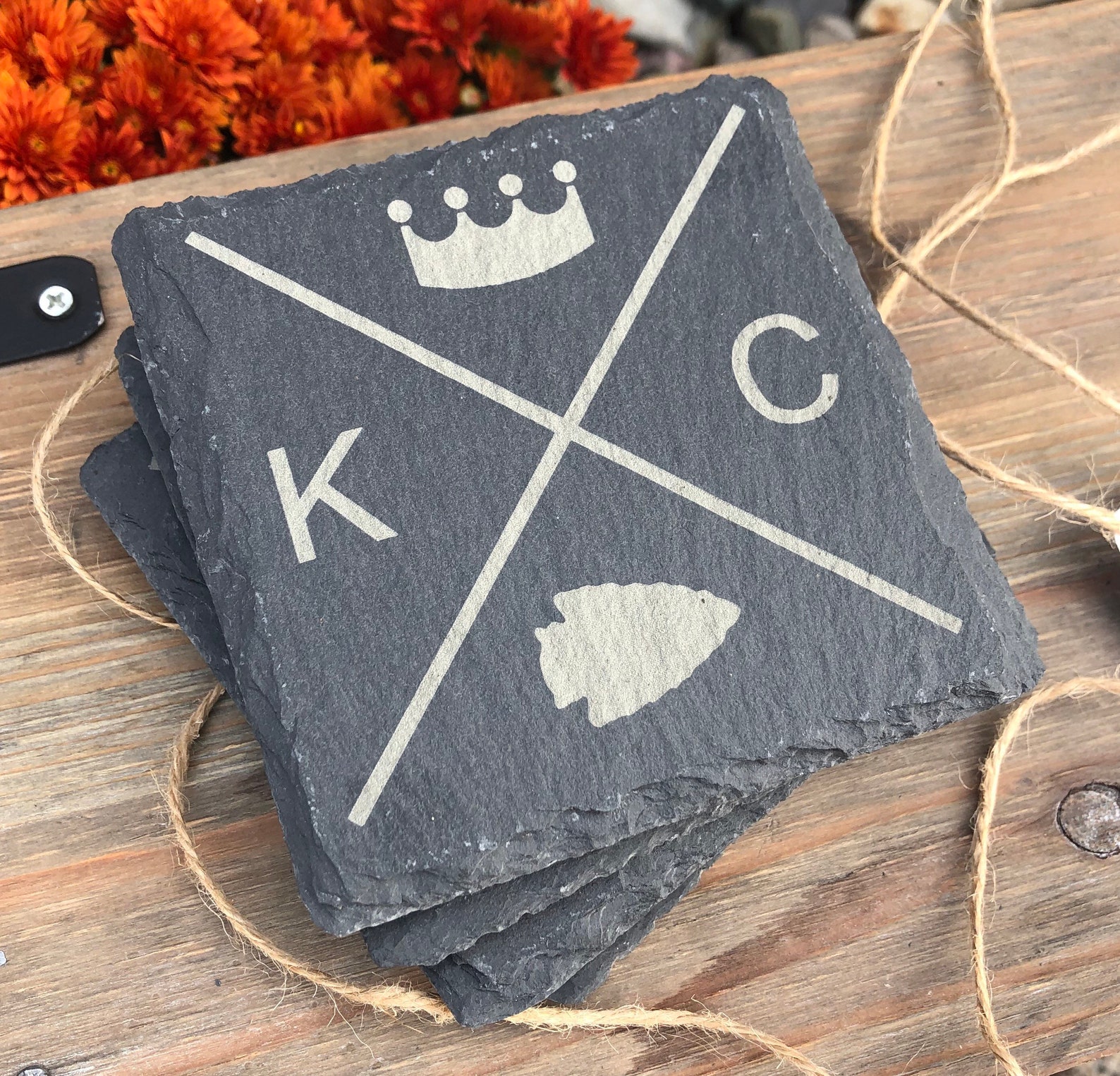 Kansas City Coaster Set Chiefs and Royals Coasters Set of 4 - Etsy