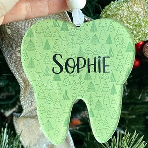 Dental Personalized Tooth Ornament, Dental Hygienist, Assistant ...
