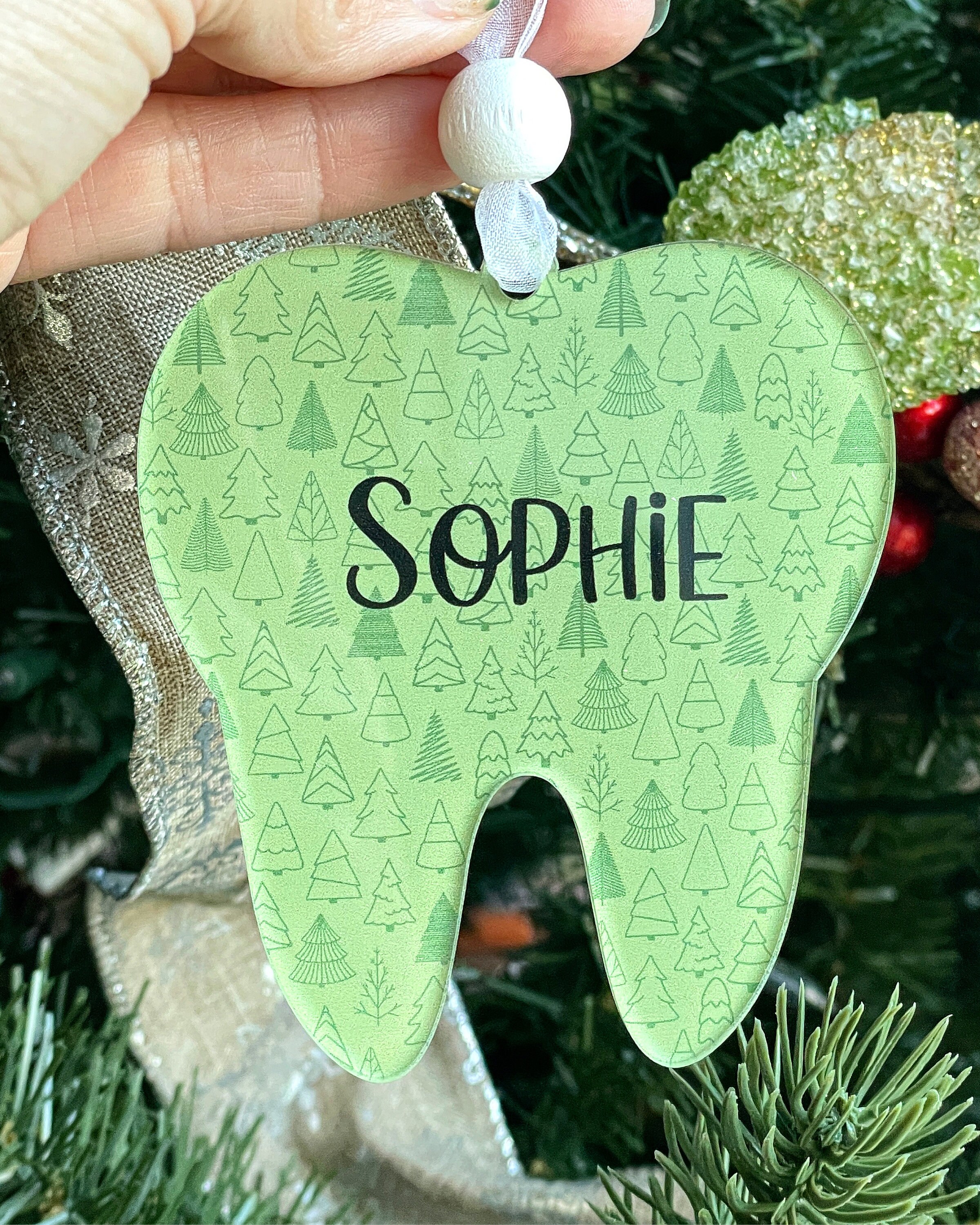 Dental Personalized Tooth Ornament, Dental Hygienist, Assistant ...