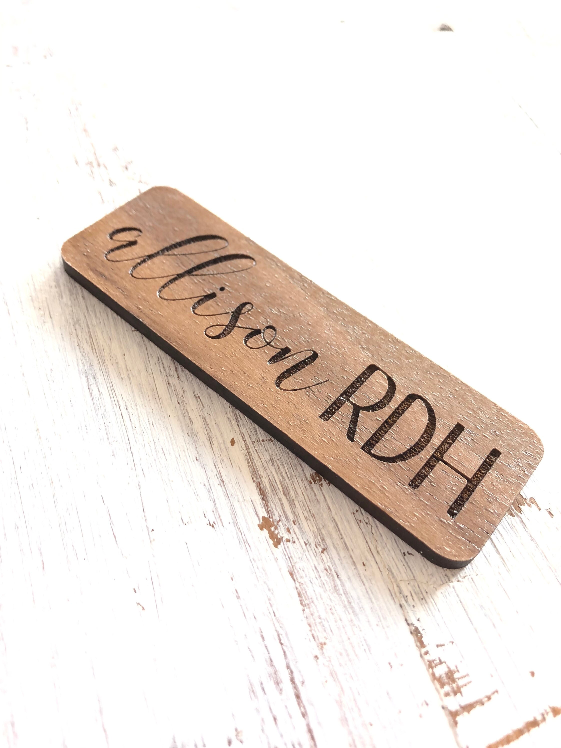 Magnetic Wooden Name Tag — The Country Porch Swing