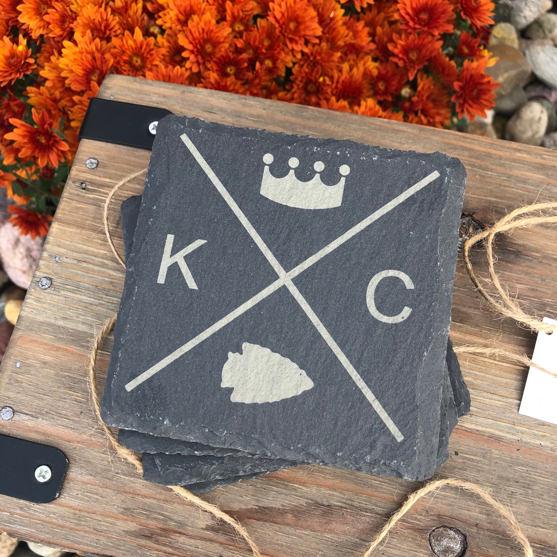 Kansas City Coaster Set Chiefs and Royals Coasters Set of 4 - Etsy