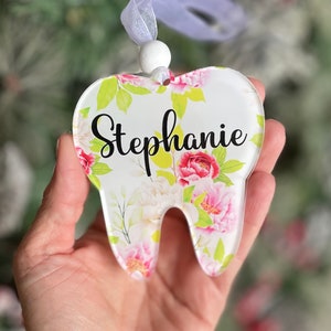 Dental Personalized Tooth Ornament, Dental Hygienist, Assistant ...