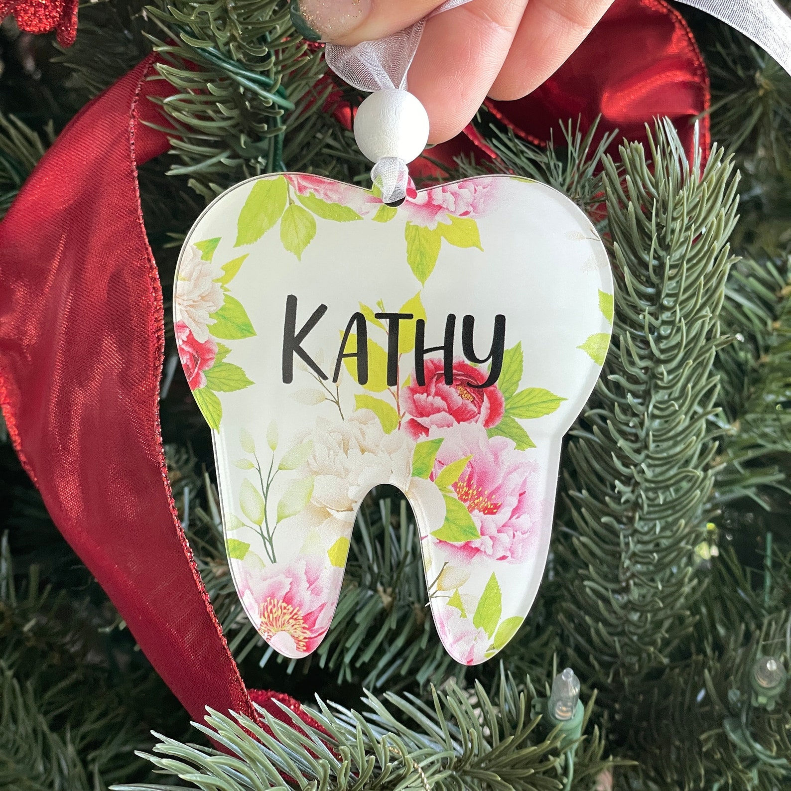 Dental Personalized Tooth Ornament, Dental Hygienist, Assistant ...