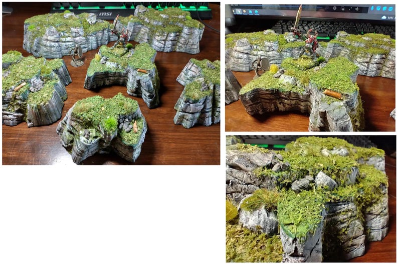 Terrain Set of 6 -highly Detailed-hills - Etsy