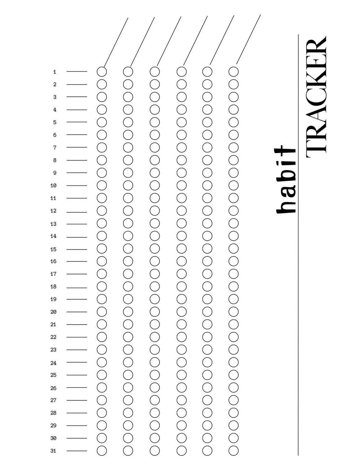 Habit Tracker | Journaling | Filler for Journaling | Generic Theme - Etsy
