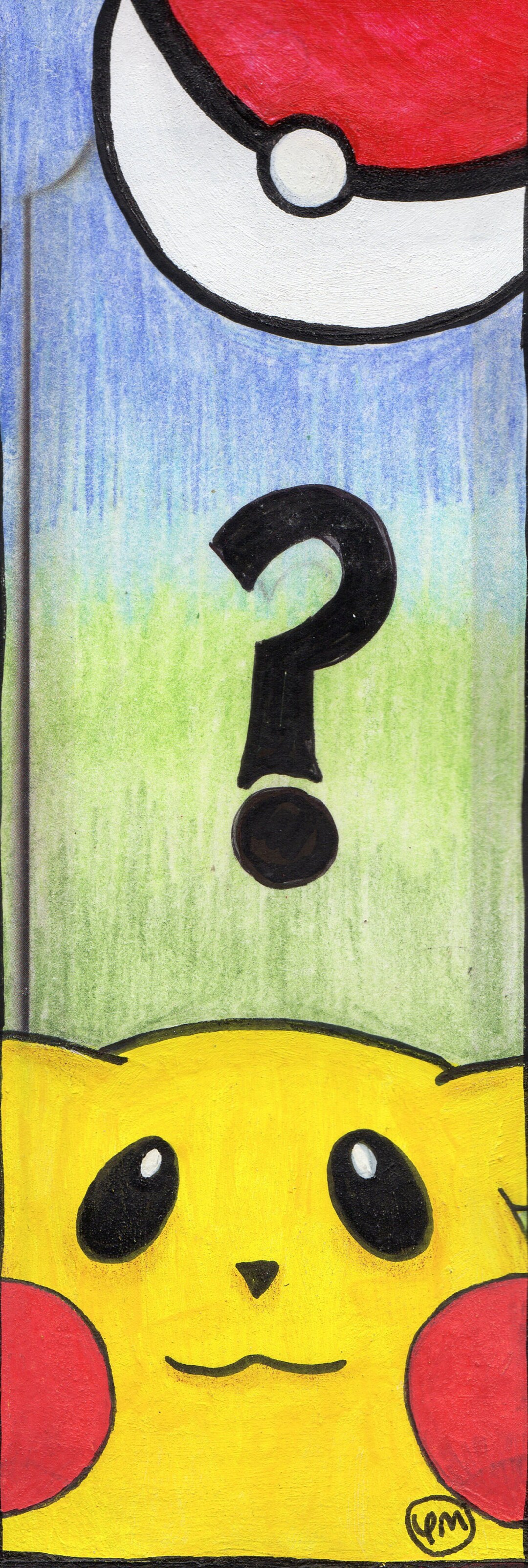 Pokeball Bookmark/ Hand Painted Bookmark/pokemon and Ball Bookmark - Etsy