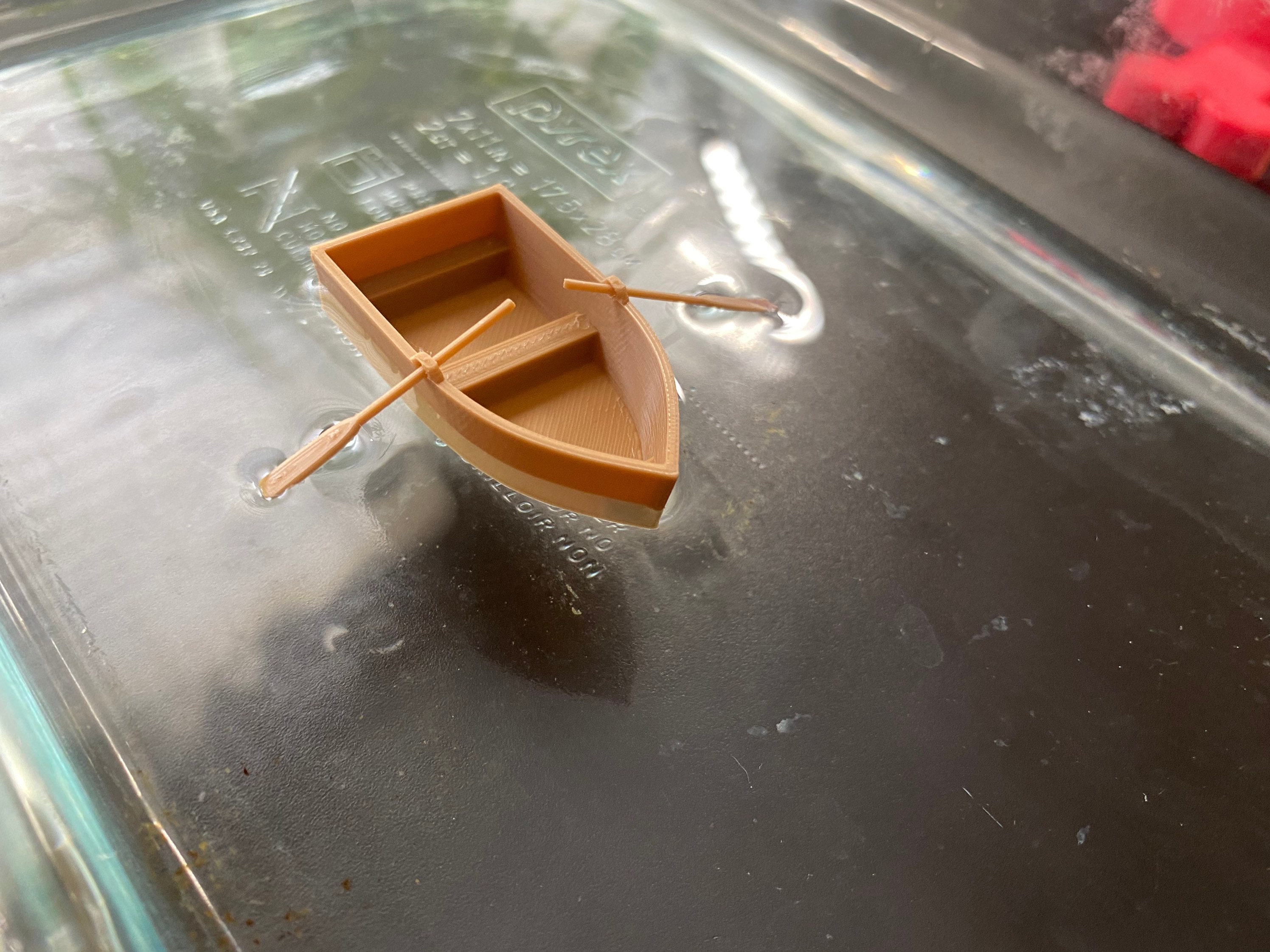 Wooden Row Boat With Oars - Etsy