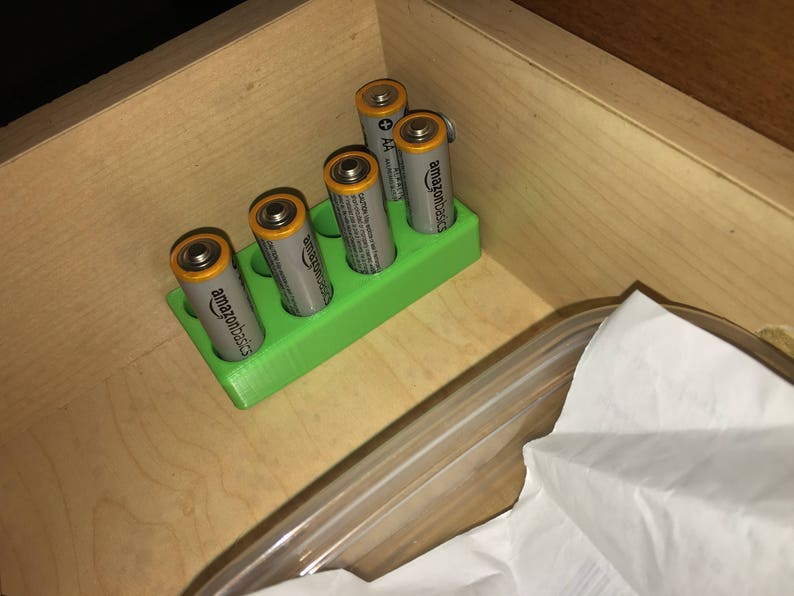 Battery Storage Holder AA & AAA for Shelf or Drawers | Etsy