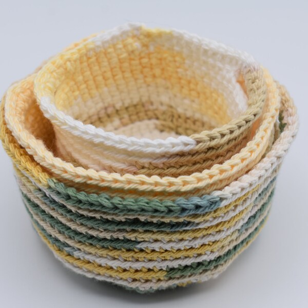 Crochet Nesting Bowls - Etsy