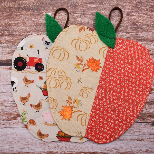 Apple Coasters - Etsy
