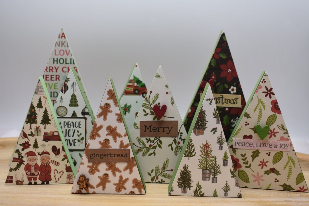 Mini Wood Tree Tiered Tray Decor Patterned Mini Wood Tree - Etsy