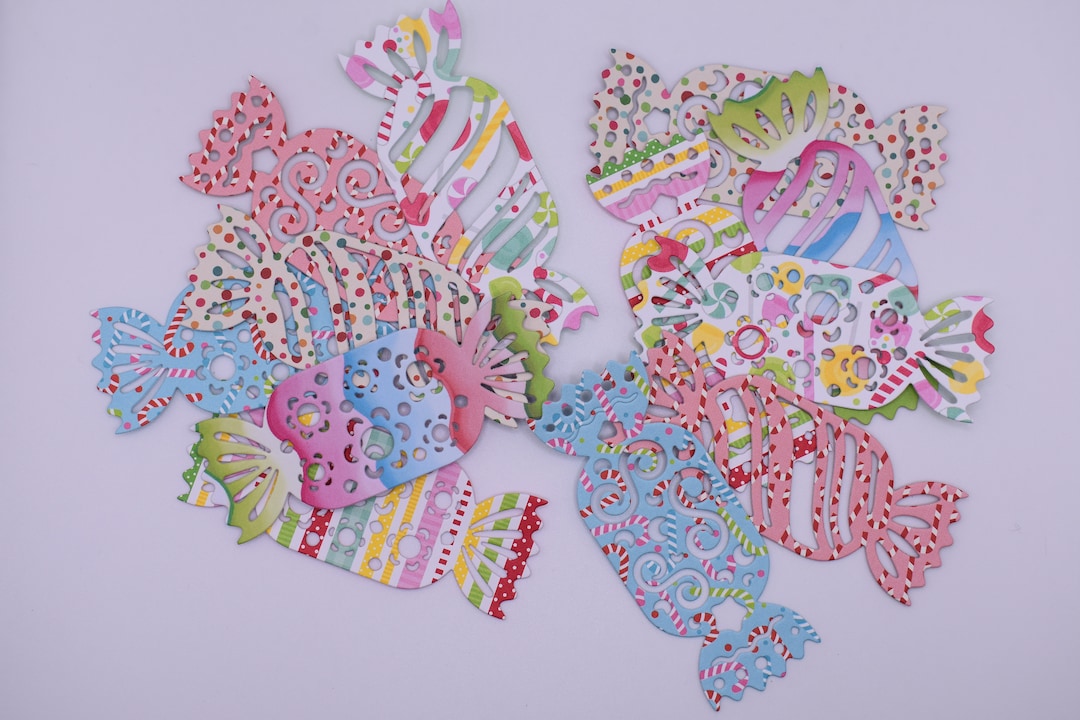 Holiday Candy Bon-bons Die Cut Shapes Set of 6 - Etsy