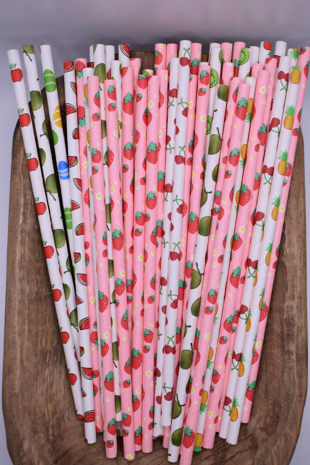 Fruit Paper Straws 25 per Set Craft Straws Party Straws - Etsy