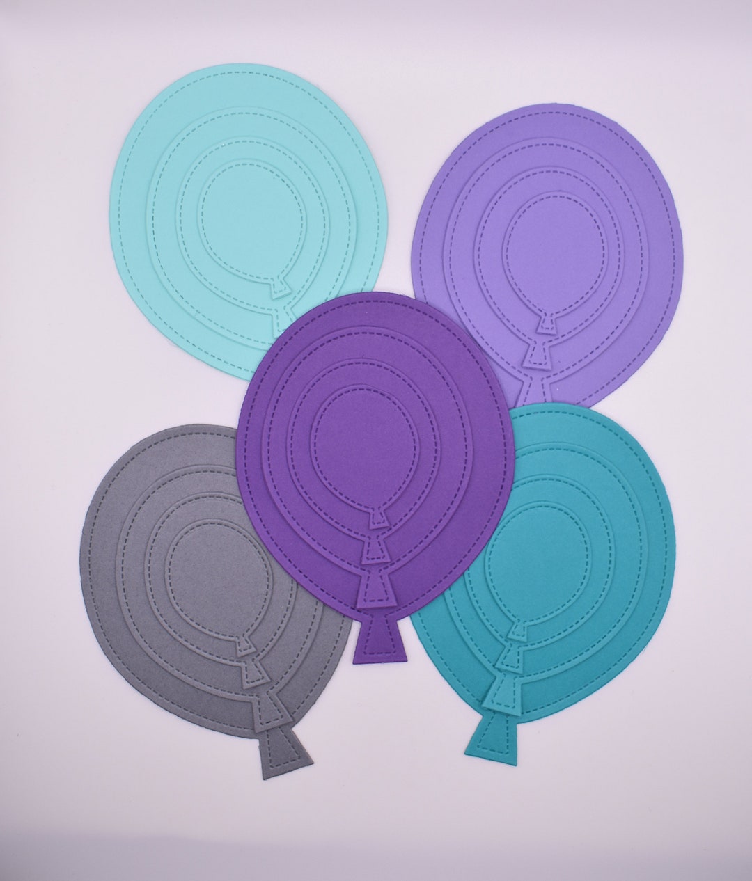Celebration Balloon Die Cut Shapes Set of 4 - Etsy