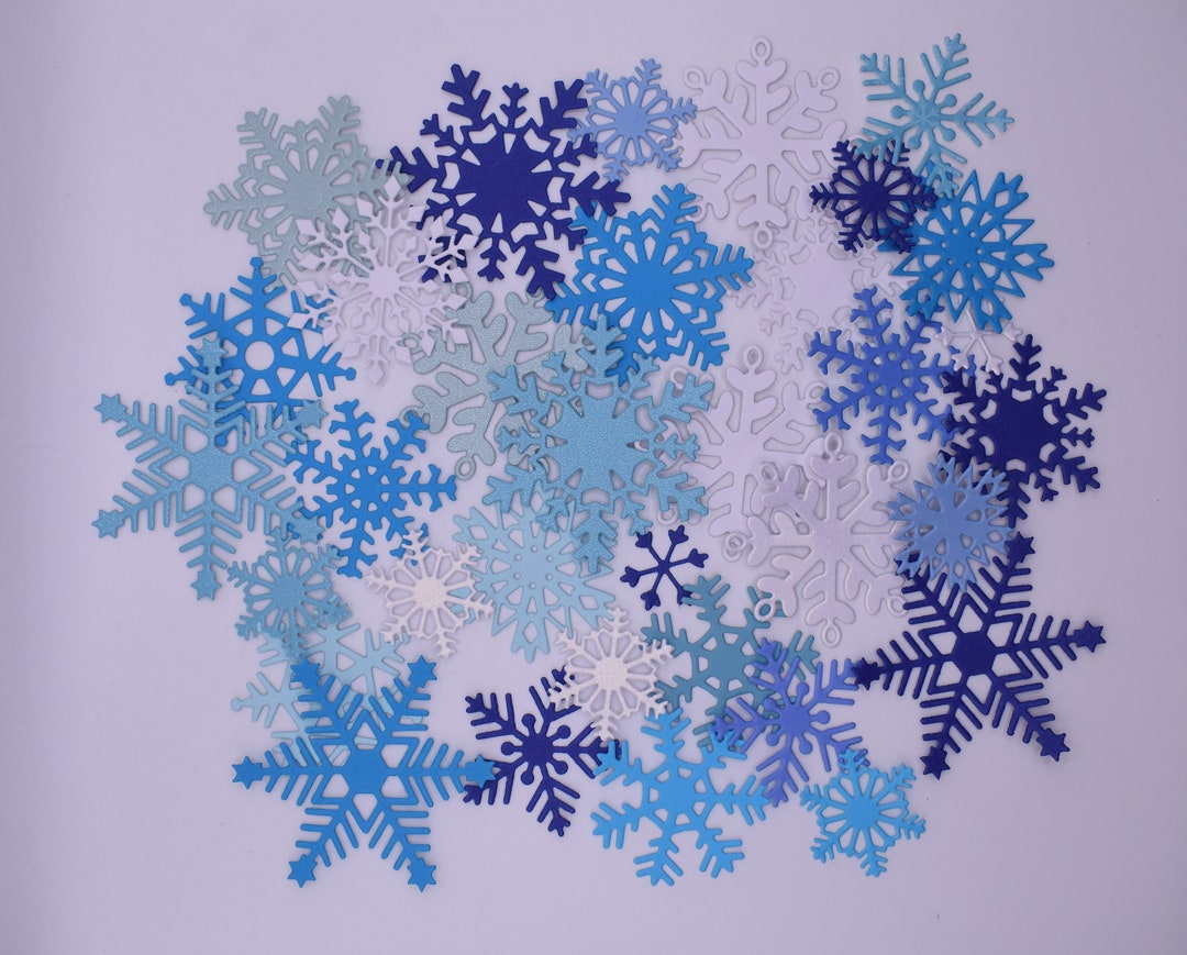 Snowflakes Die Cut Shapes Set - Etsy
