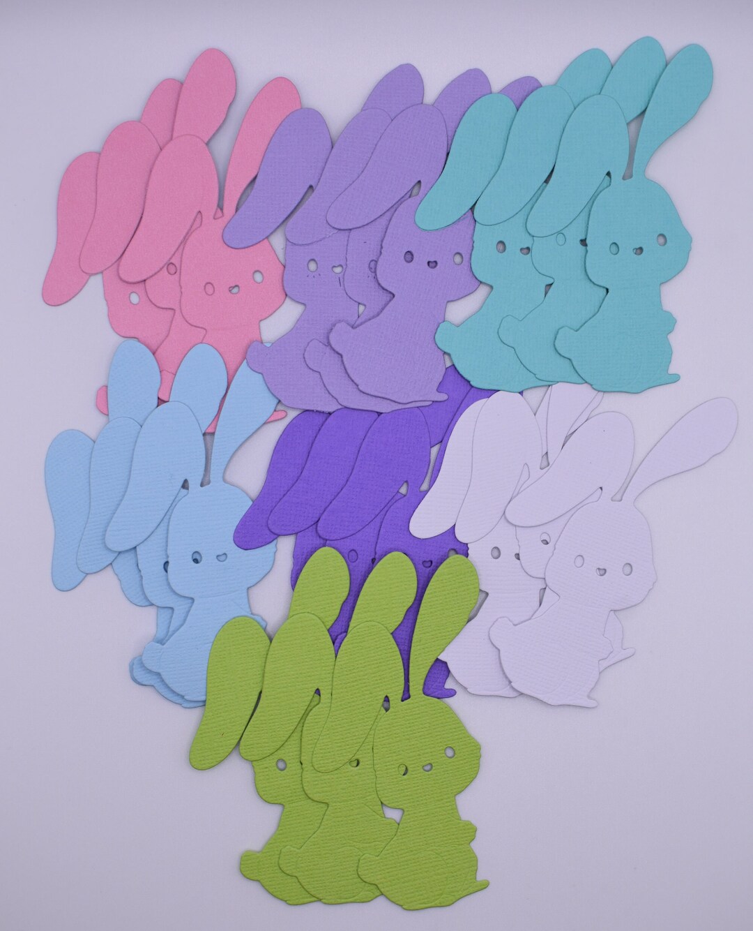Bunny Die Cut Shapes Set of 21 - Etsy