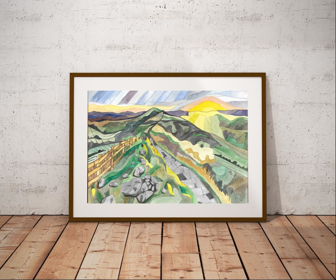 Peak District Mam Tor// Art Print // A4 A3// Landscape - Etsy UK