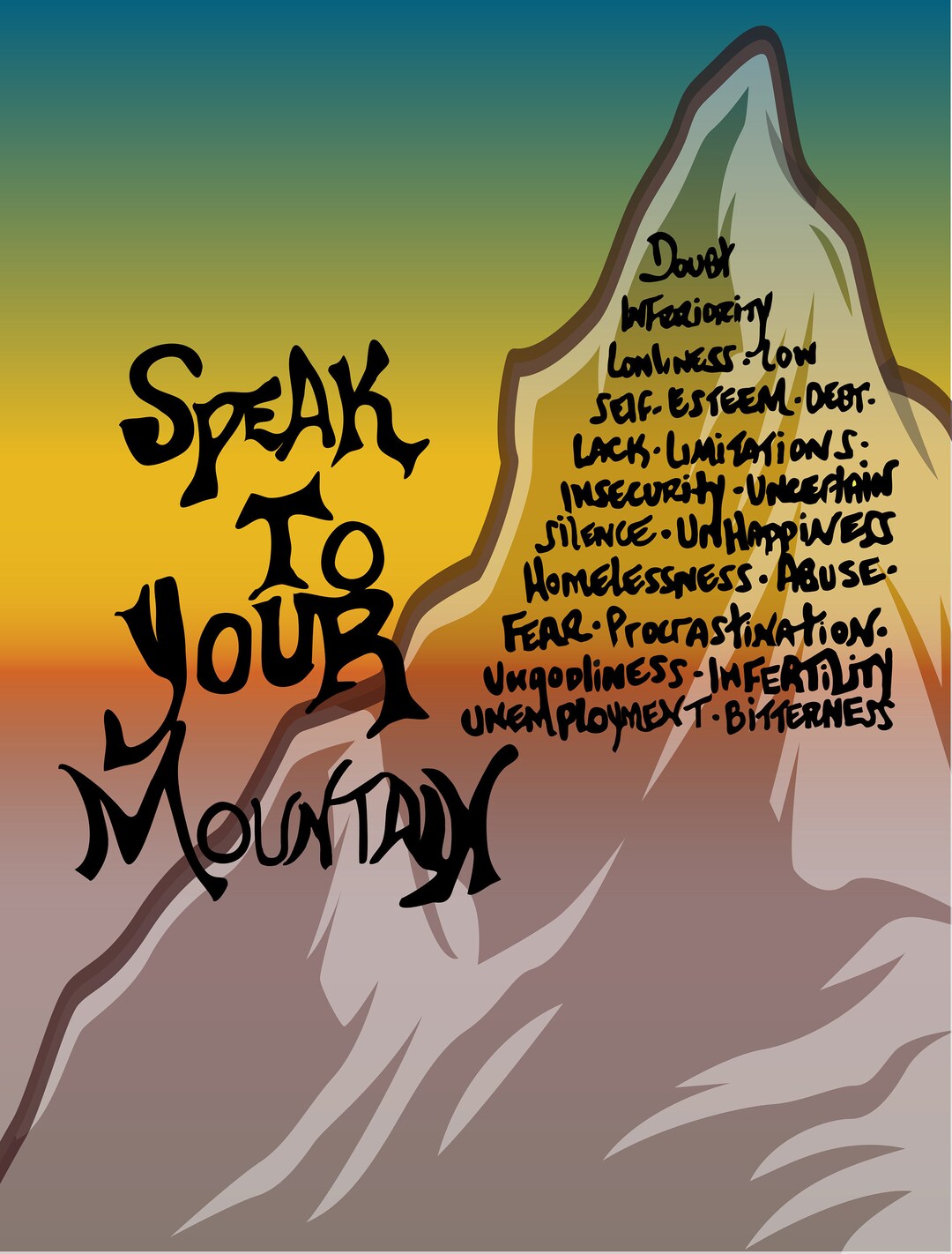 Speak to Your Mountain Art Print - Etsy