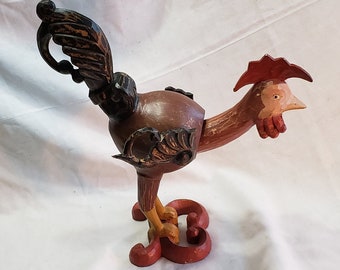 Wood carved chicken | Etsy
