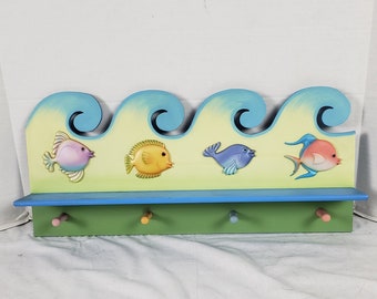 Wood Fish Coat Rack - Etsy