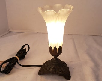 Glass Flower Lamp | Etsy